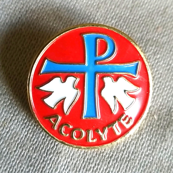 unknown | Jewelry | Enamel Religious Acolyte Lapel Pin | Poshmark